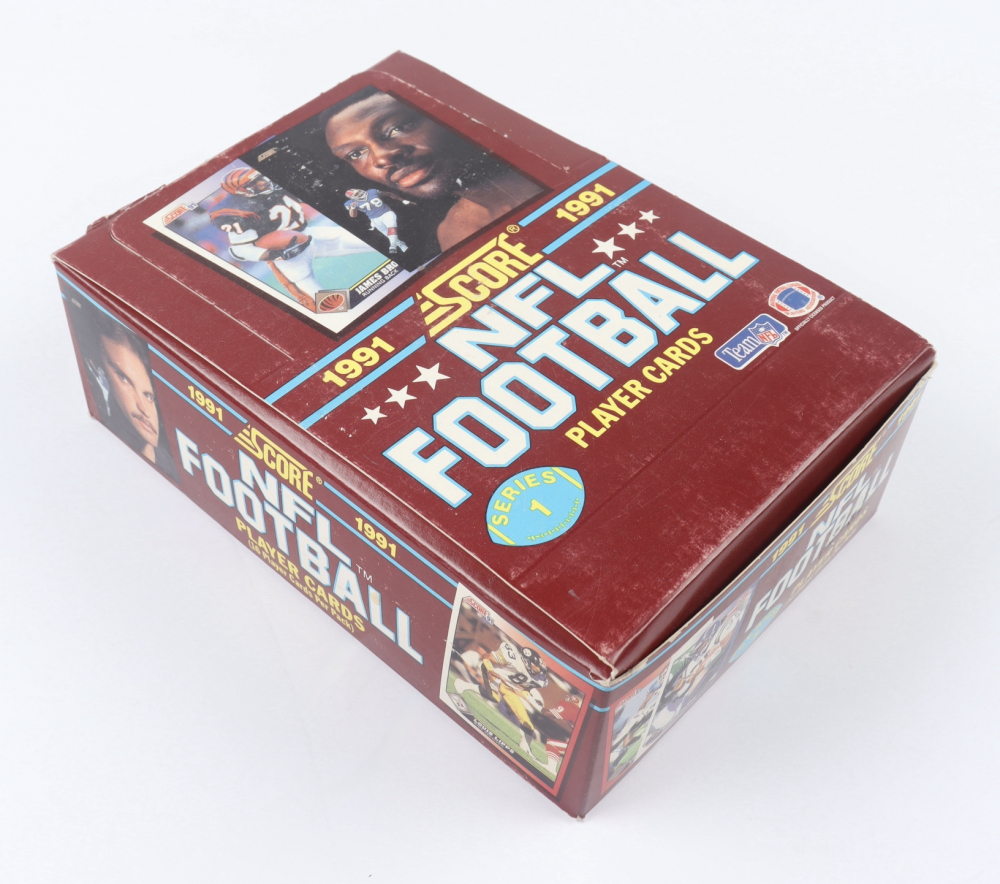 1991 Score NFL Football Series 1 Player Cards Wax Box with (36) Packs ...