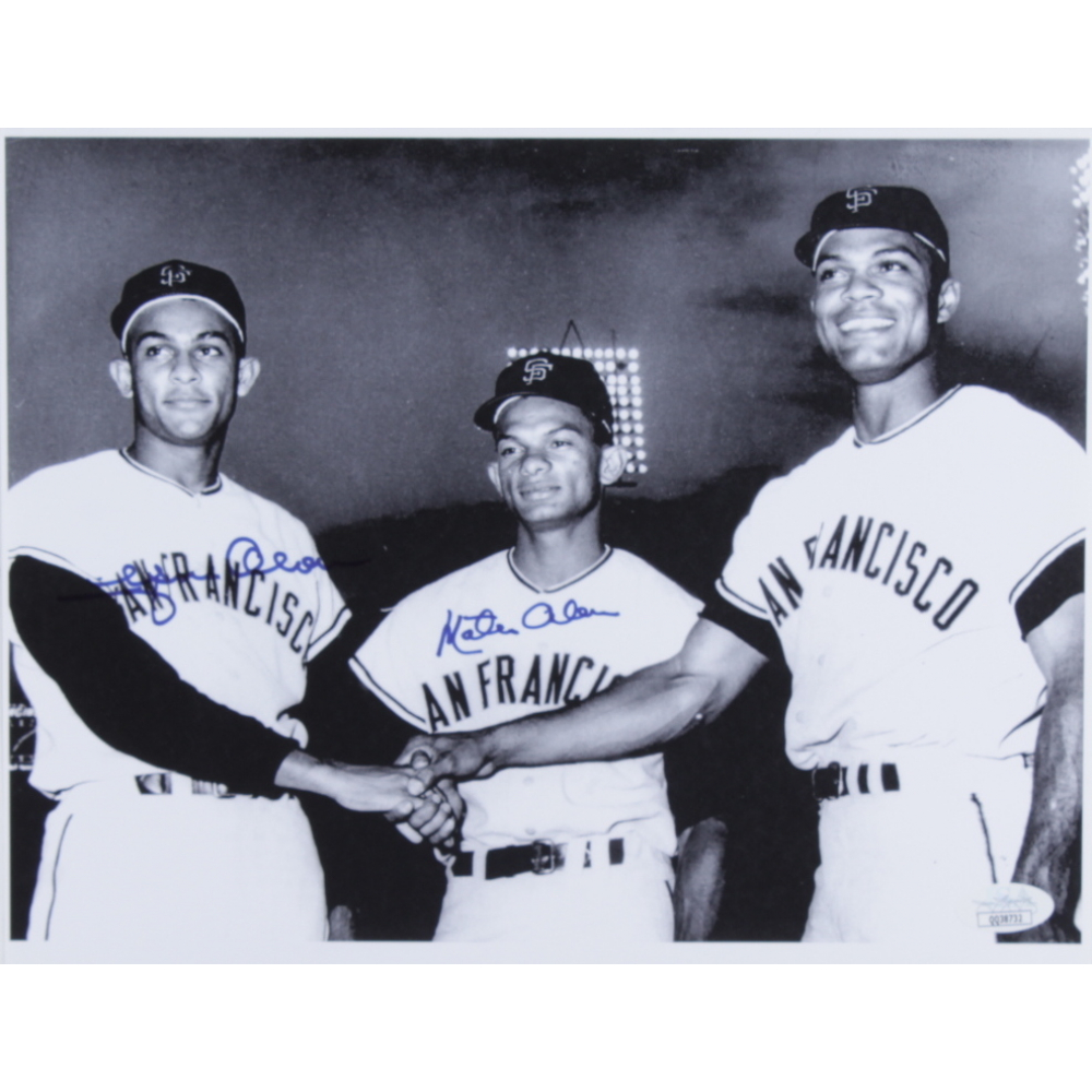 Matty Alou & Felipe Alou Signed Giants 8x10 Photo (JSA COA) | Pristine ...