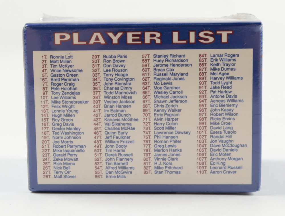 1991 Score NFL Football Rookie and Traded Complete Set of (110) Football Cards | Pristine Auction