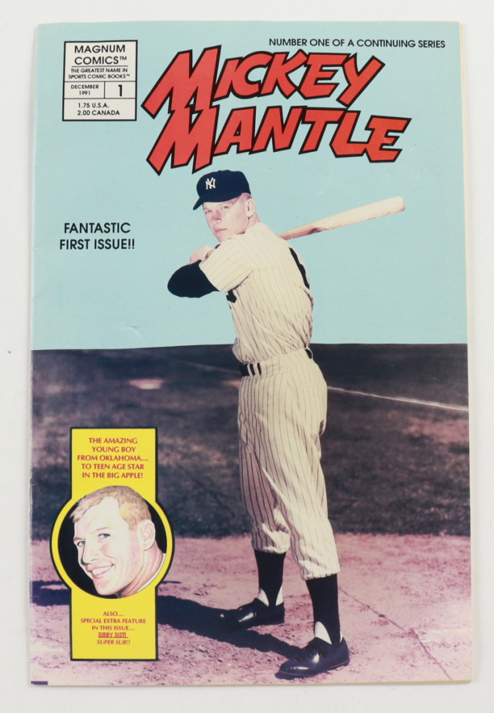 1991 "Mickey Mantle" Vol. 1 Issue #1 Magnum Comic Book | Pristine Auction
