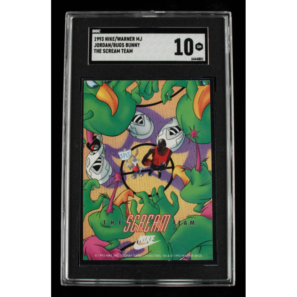 Michael Jordan 1993 Nike/Warner #10 The Scream Team (SGC 10) | Pristine ...