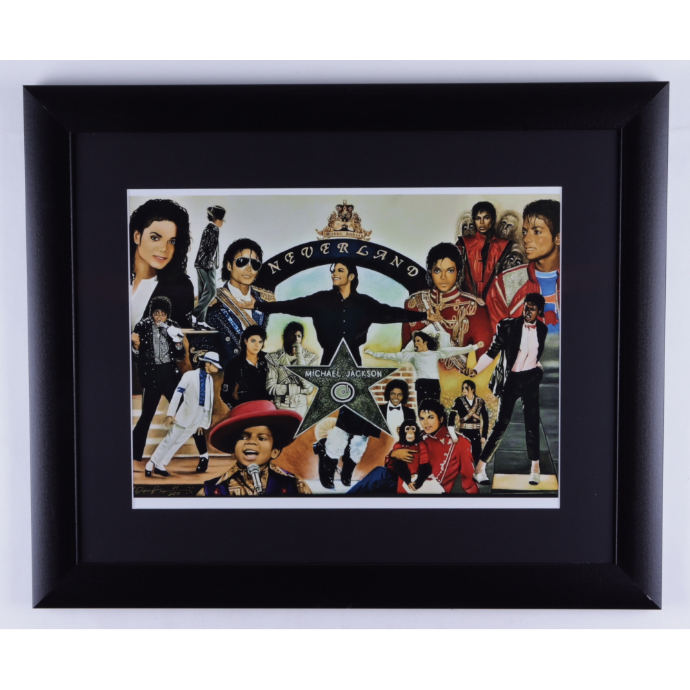 Anthony Douglas Signed "King of Pop" LE 19x23 Custom Framed Print ...