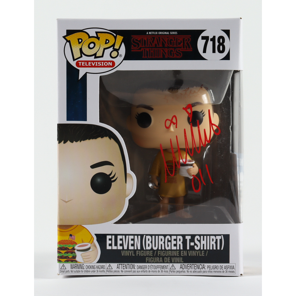 Millie Bobby Brown Signed "Stranger Things" #718 Eleven (Burger T-Shirt ...