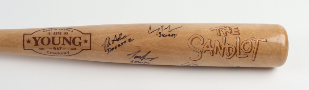 "The Sandlot" Young Bat Baseball Bat Cast-Signed by (5) with Tom Guiry ...