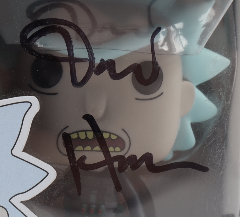 Dan Harmon Signed "Rick and Morty" #339 Prison Break Rick Funko Pop Vinyl Figure (Beckett COA ...