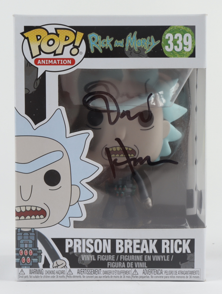 Dan Harmon Signed "Rick and Morty" #339 Prison Break Rick Funko Pop ...