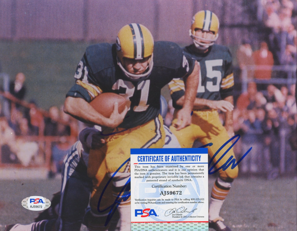 Jim Taylor Signed Packers 8x10 Photo (PSA COA) | Pristine Auction