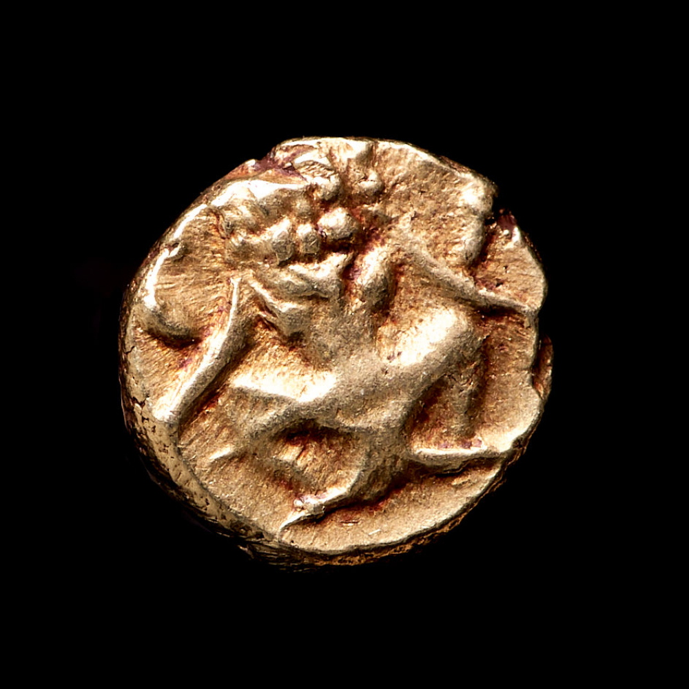 (1700-1800) India, Mughal Empire Fanam Gold Coin | Pristine Auction
