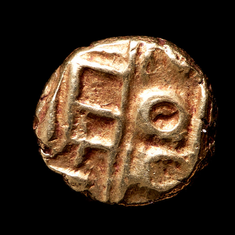 (1700-1800) India, Mughal Empire Fanam Gold Coin | Pristine Auction