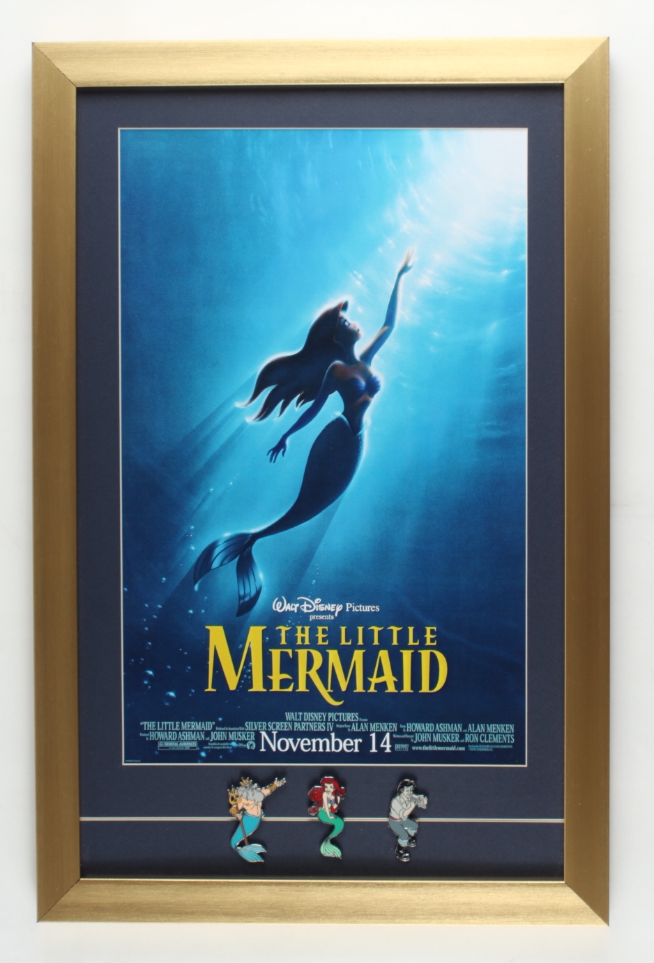 Wat Disney's "The Little Mermaid" 15x23 Custom Framed Print Display ...