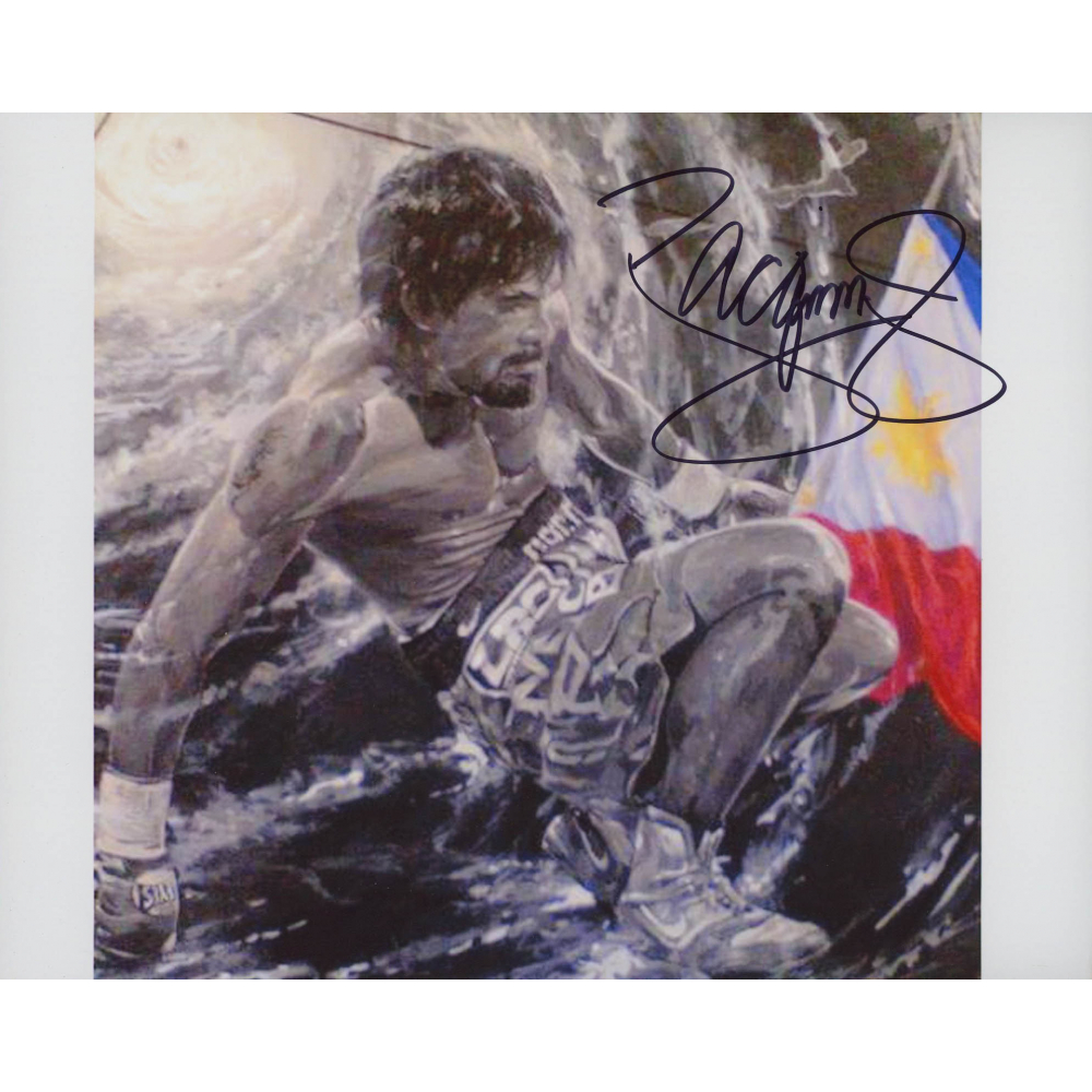 Manny Pacquiao Signed 8x10 Photo (Pacquiao COA) | Pristine Auction