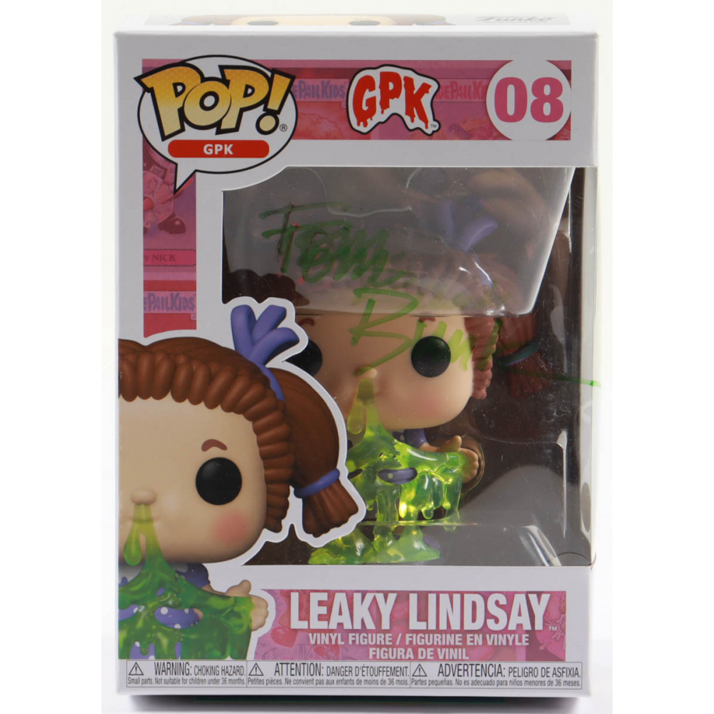 Tom Bunk Signed "Garbage Pail Kids" #08 Leaky Lindsay Funko Pop! Vinyl ...