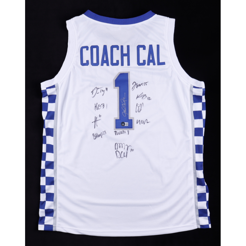 Jersey Team-Signed by (12) with John Calipari, Jacob Toppin, Daimion ...