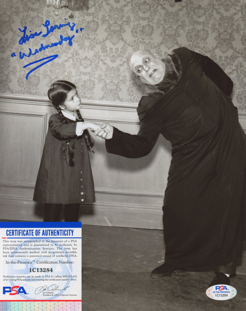 Lisa Loring Signed "The Addams Family" 8x10 Photo Inscribed "Wednesday ...