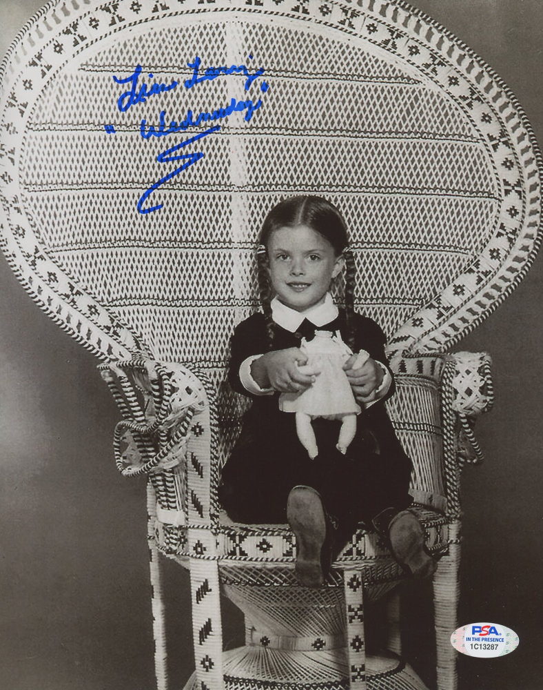 Lisa Loring Signed "The Addams Family" 8x10 Photo Inscribed "Wednesday ...