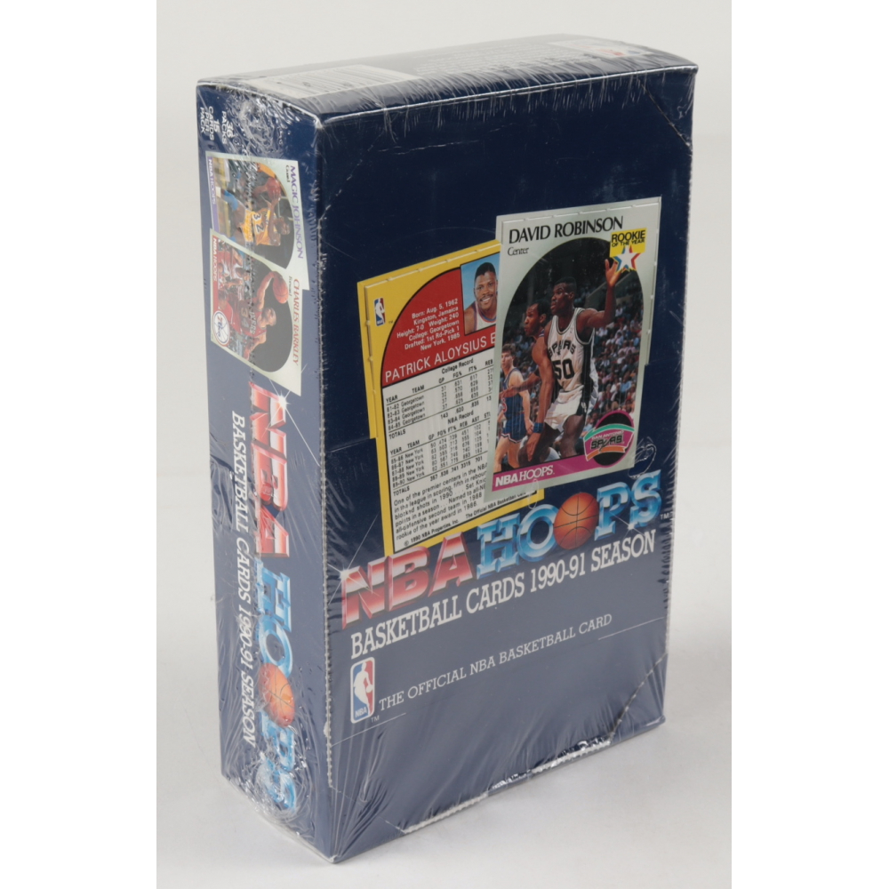 1990 / 91 NBA Hoops Basketball Wax Box with (36) Packs | Pristine Auction