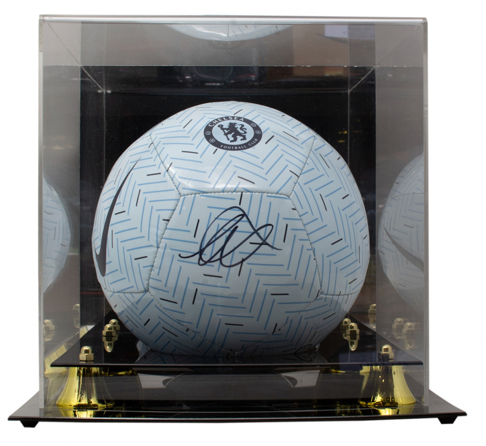 Mason Mount Signed Soccer Ball with Display Case (Beckett) | Pristine ...