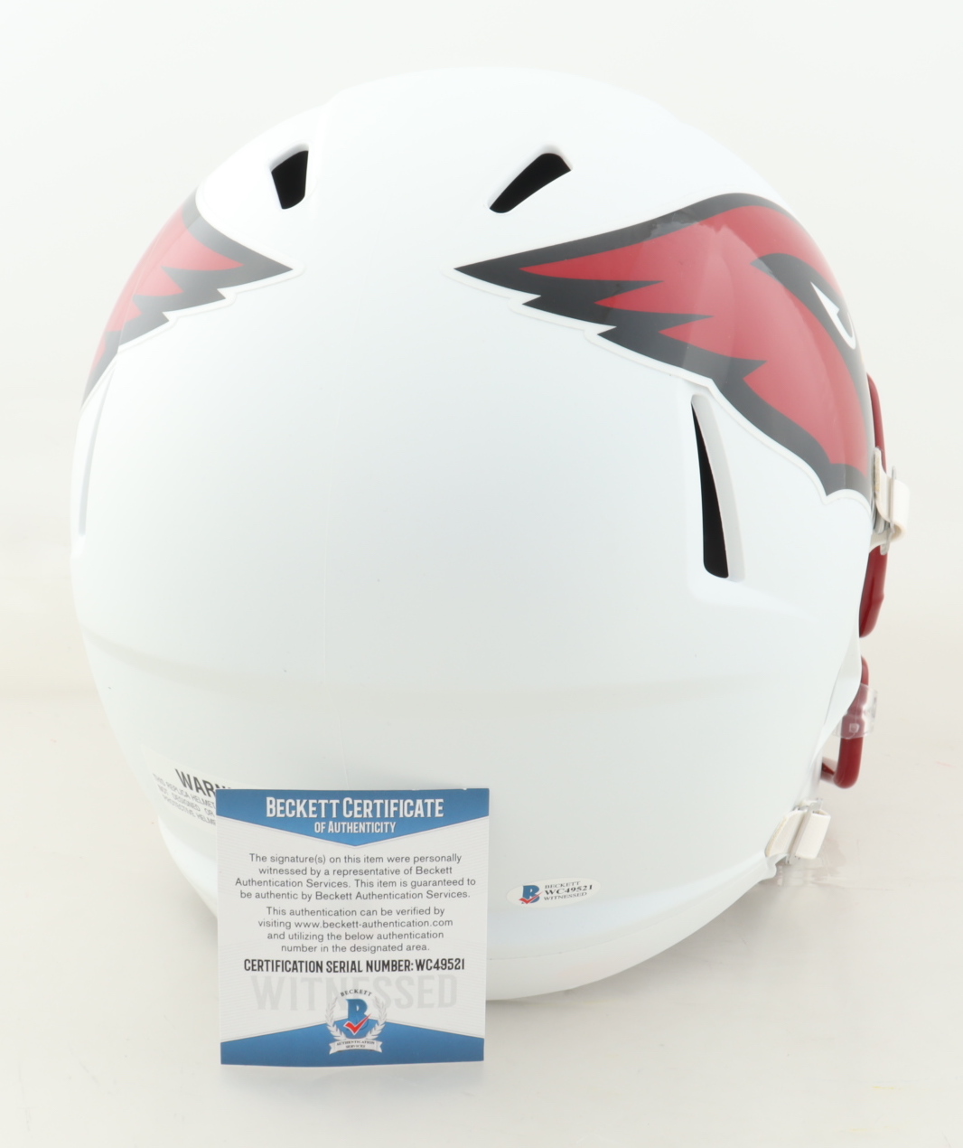 Kyler Murray Signed Cardinals Full-Size Flat White Speed Helmet ...