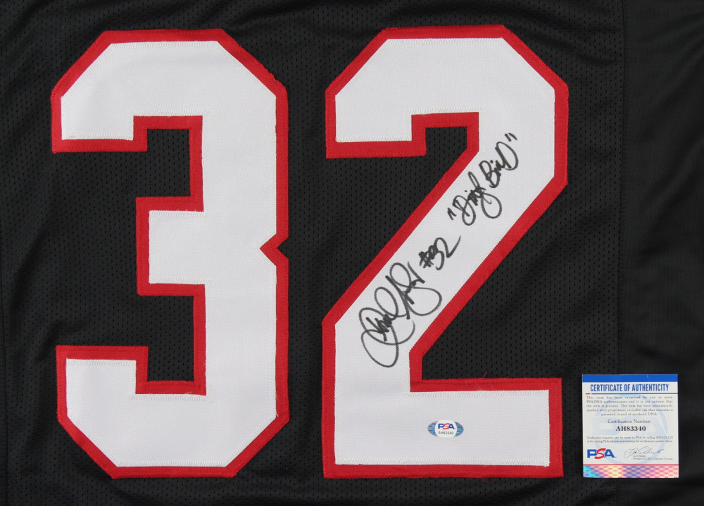 Jamal Anderson Signed Jersey Inscribed "Dirty Bird" (PSA COA ...