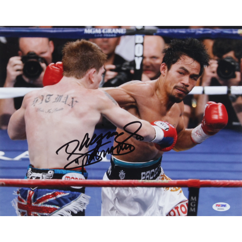 Manny Pacquiao Signed 11x14 Photo Inscribed "Pacman" (PSA COA ...