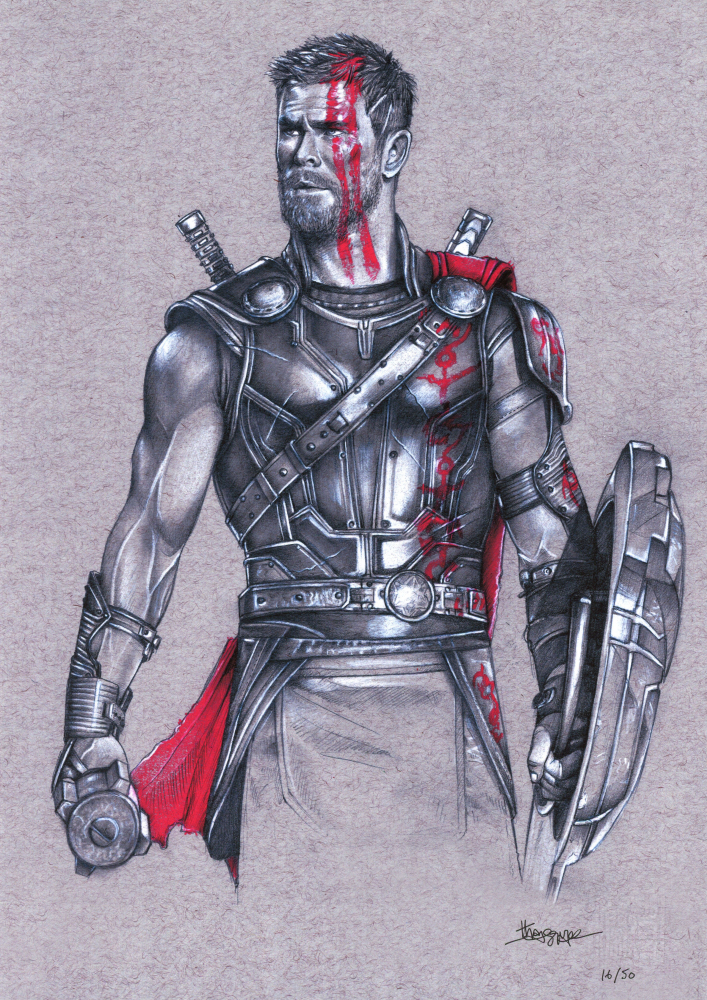 Thang Nguyen - Thor - "Thor: Ragnarok" - Marvel Comics - 8x12 Signed ...