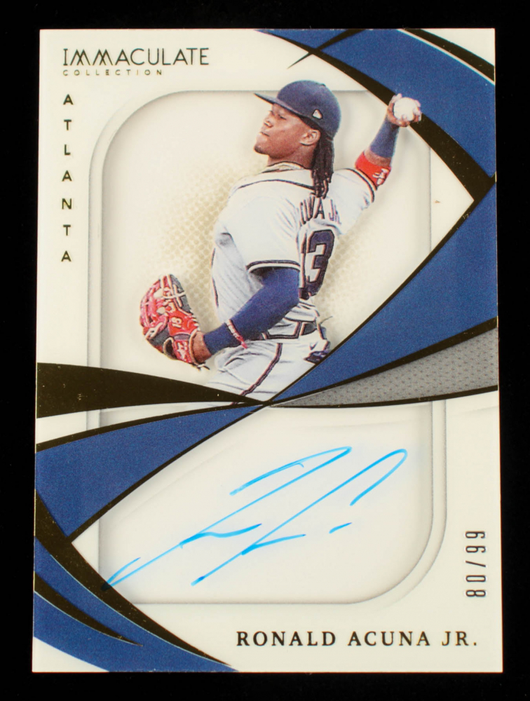 Ronald Acuna Jr. 2021 Immaculate Collection Shadowbox Signatures #80/99 ...