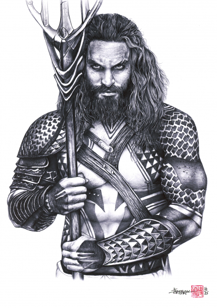 Thang Nguyen - Aquaman - Jason Momoa - Marvel Comics - 8x12 Signed ...