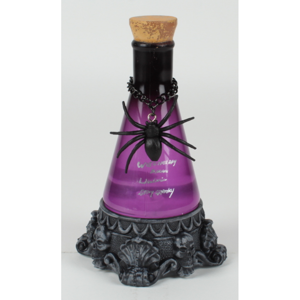 Lisa Loring Signed Spooky Potion Bottle Inscribed "Wednesday Addams ...