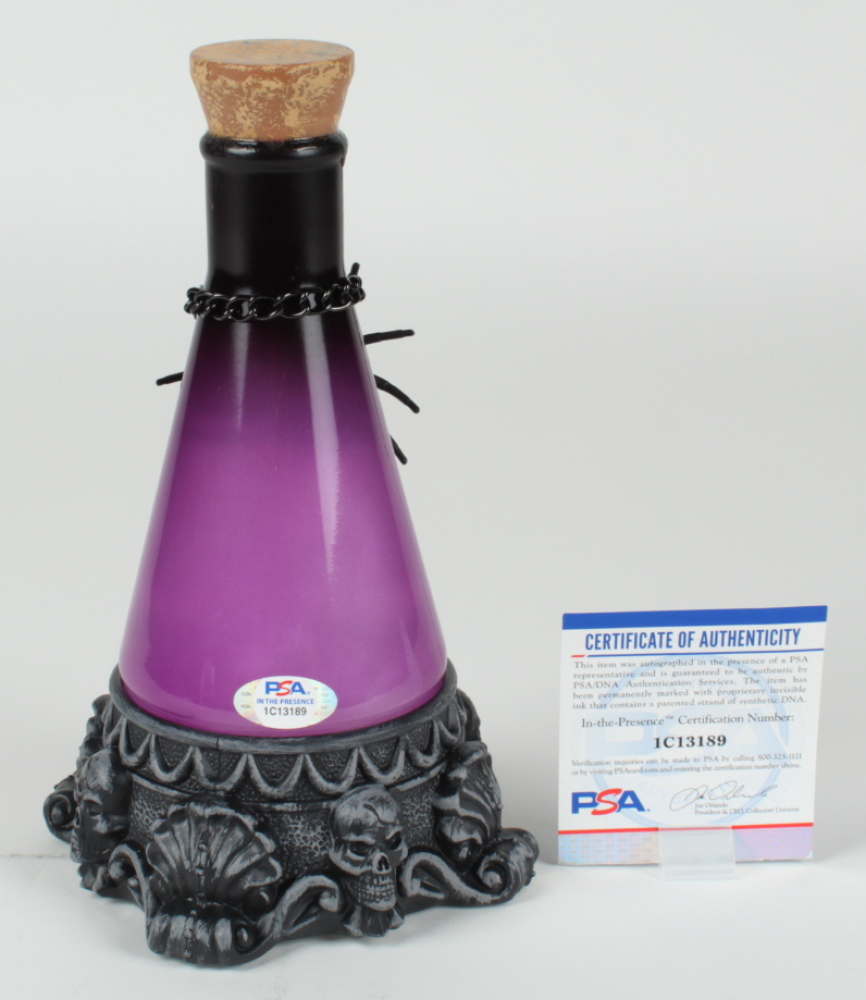 Lisa Loring Signed Spooky Potion Bottle Inscribed "Wednesday Addams ...