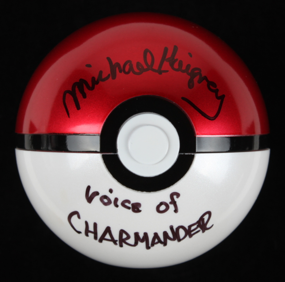 Michael Haigney Signed "Pokemon" Poke Ball Inscribed "Voice of ...