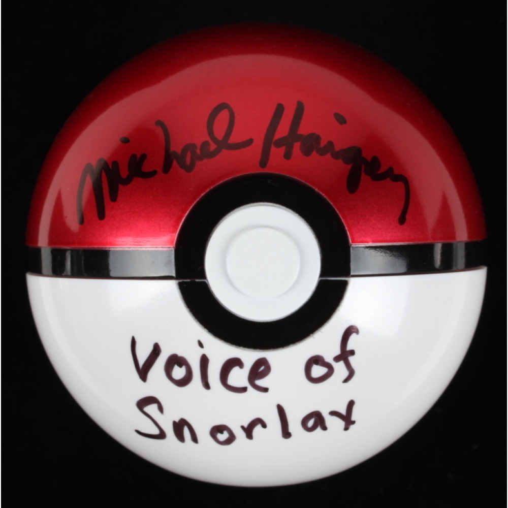 Michael Haigney Signed "Pokemon" Poke Ball Inscribed "Voice of Snorlax ...
