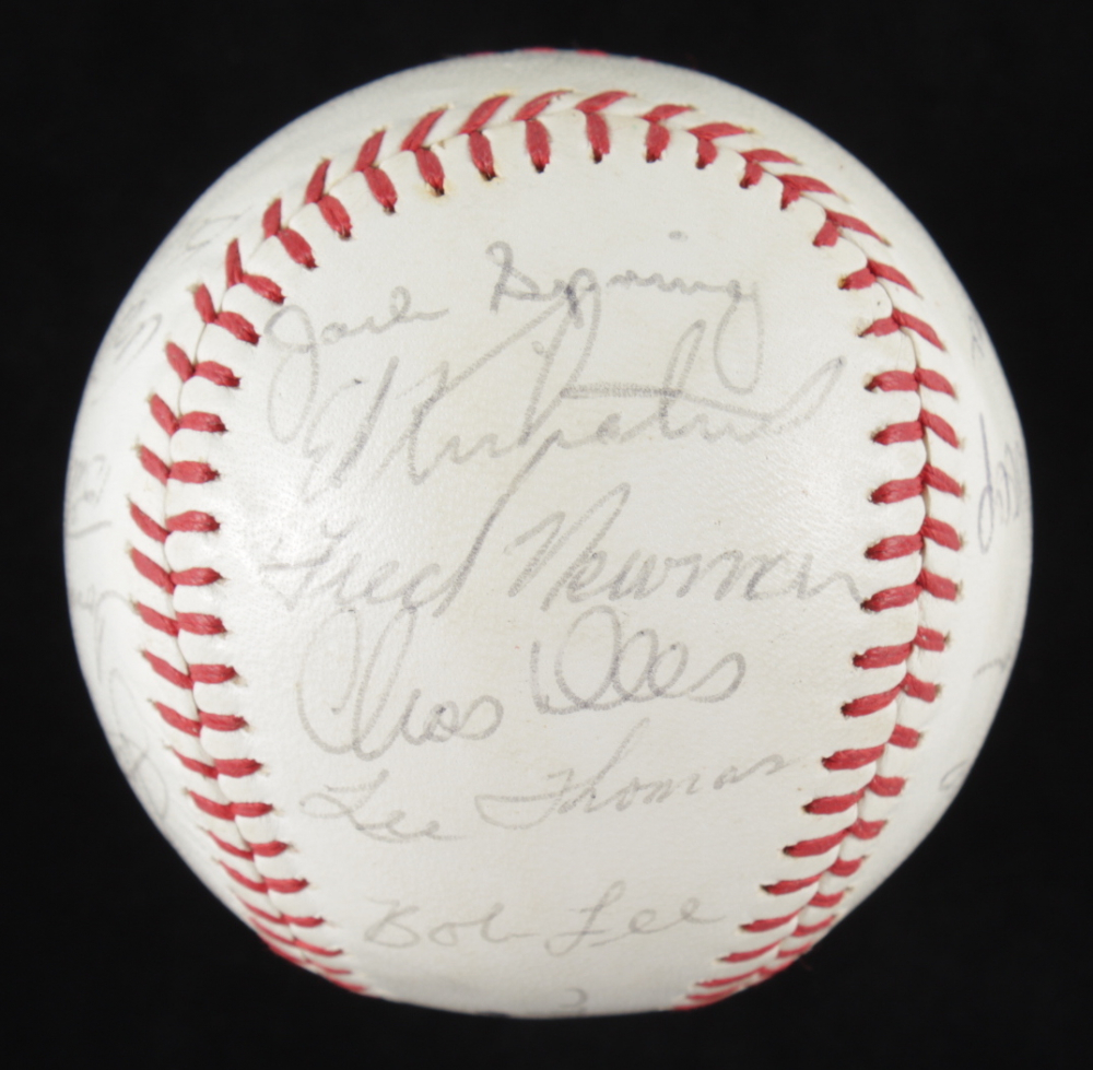 1964 Angels Logo Baseball Team-Signed by (25) with Dean Chance, Jim ...