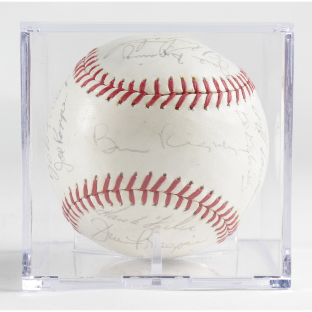 1964 Angels Logo Baseball Team-Signed by (25) with Dean Chance, Jim ...