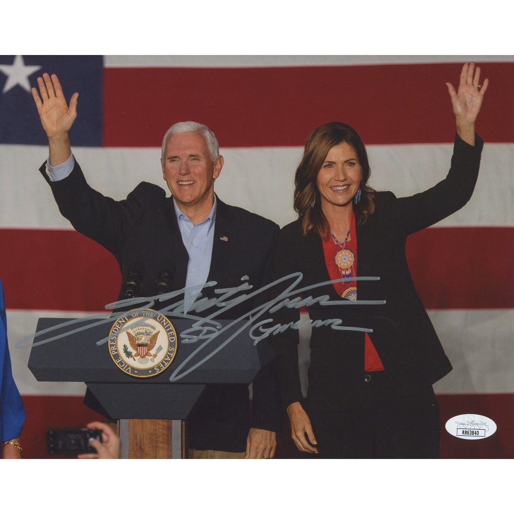 Kristi Noem Signed 8x10 Photo Inscribed "SD Governor" (JSA) | Pristine ...