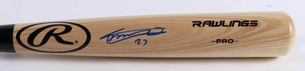 Vladimir Guerrero Jr. Signed Rawlings Pro Baseball Bat (Beckett ...