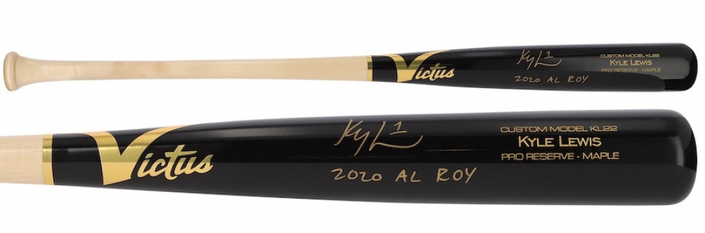 Kyle Lewis Signed Victus Player Model KL22 Baseball Bat Inscribed "2020 ...