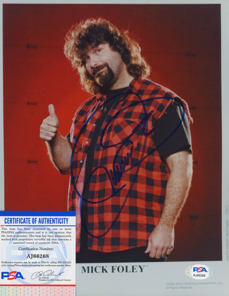 Mick Foley Signed WWE 8x10 Photo (PSA) | Pristine Auction