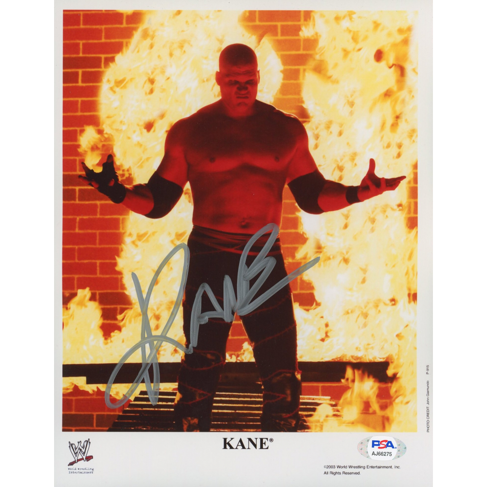 Kane Signed WWE 8x10 Photo (PSA) | Pristine Auction
