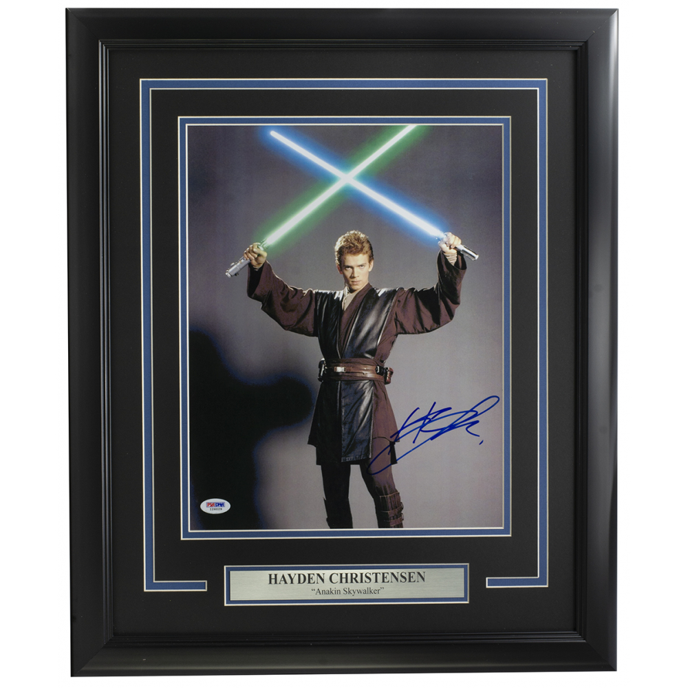 Hayden Christensen Signed "Star Wars" 16x20 Custom Framed Photo (PSA ...