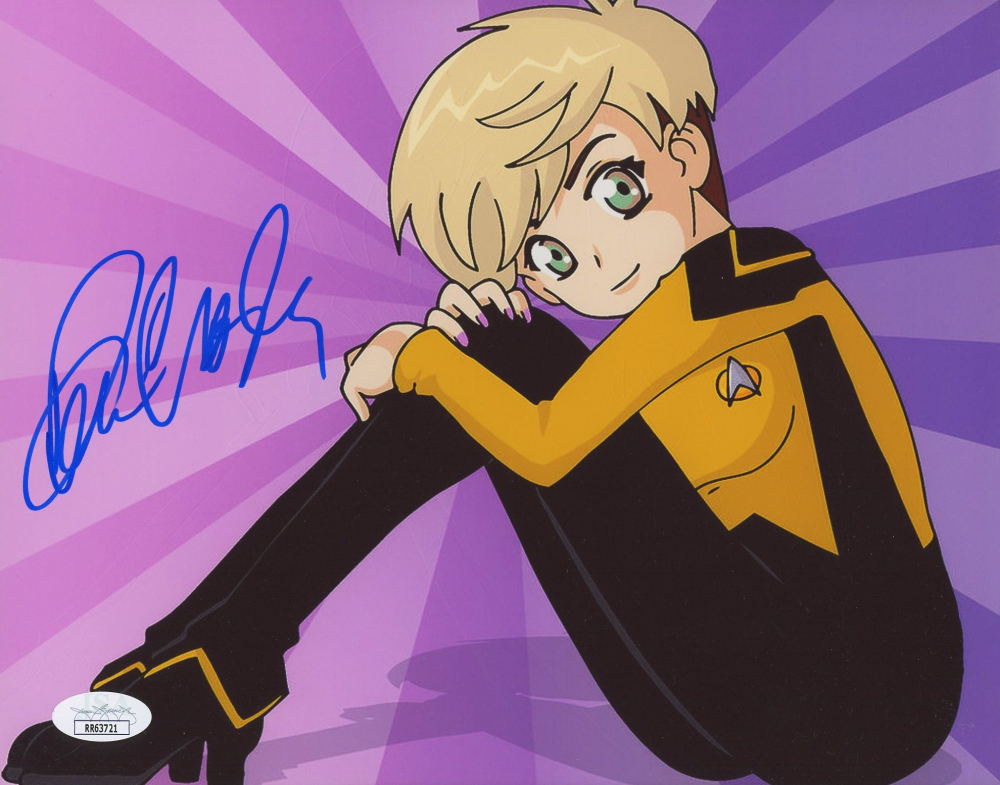 Denise Crosby Signed Star Trek 8x10 Photo Jsa Coa Pristine Auction