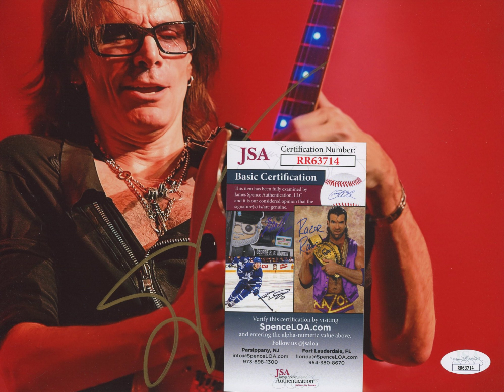 Steve Vai Signed 8x10 Photo (JSA COA) | Pristine Auction