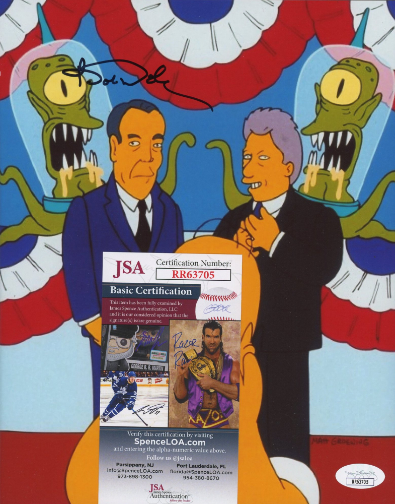 Bob Dole Signed "The Simpsons" 8x10 Photo (JSA COA) | Pristine Auction