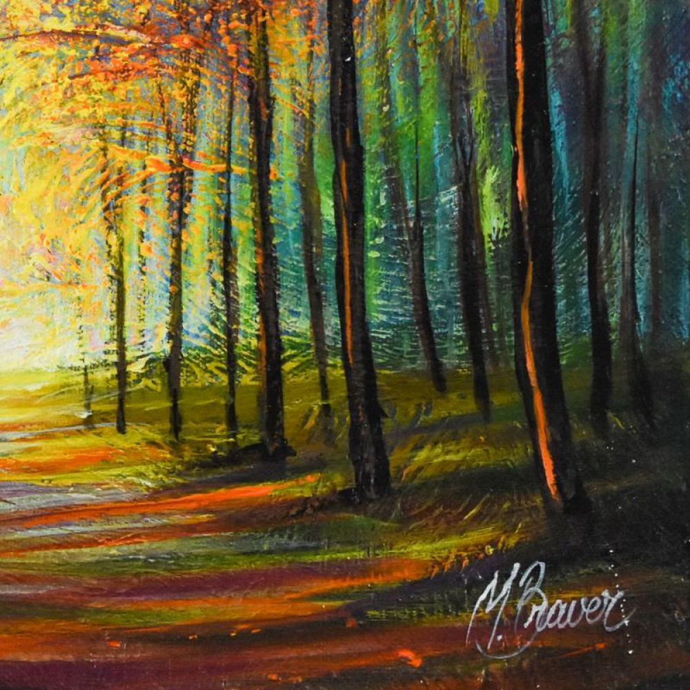 Mark Braver Signed 12x16 Original Acrylic Painting on Canvas | Pristine ...