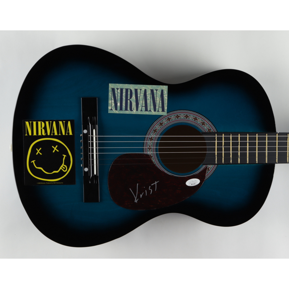 Krist Novoselic Signed 38" Nirvana Logo Acoustic Guitar (JSA Hologram ...