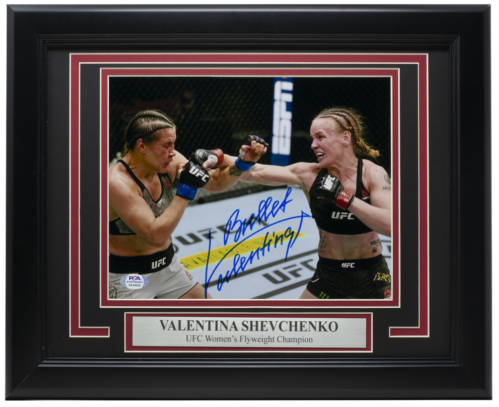 Valentina "Bullet" Shevchenko Signed 11x14 Custom Framed Photo Display ...