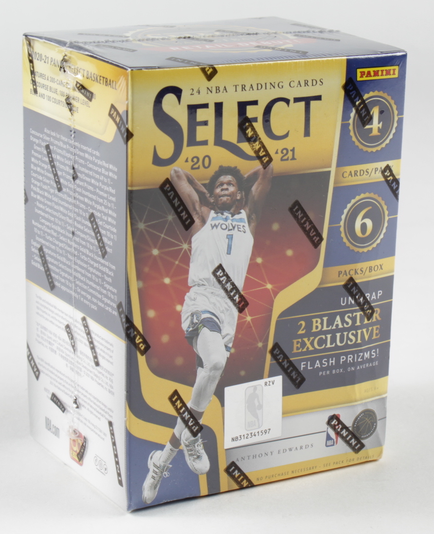 2020-21 Panini Select NBA Basketball Blaster Box with (6) Packs ...