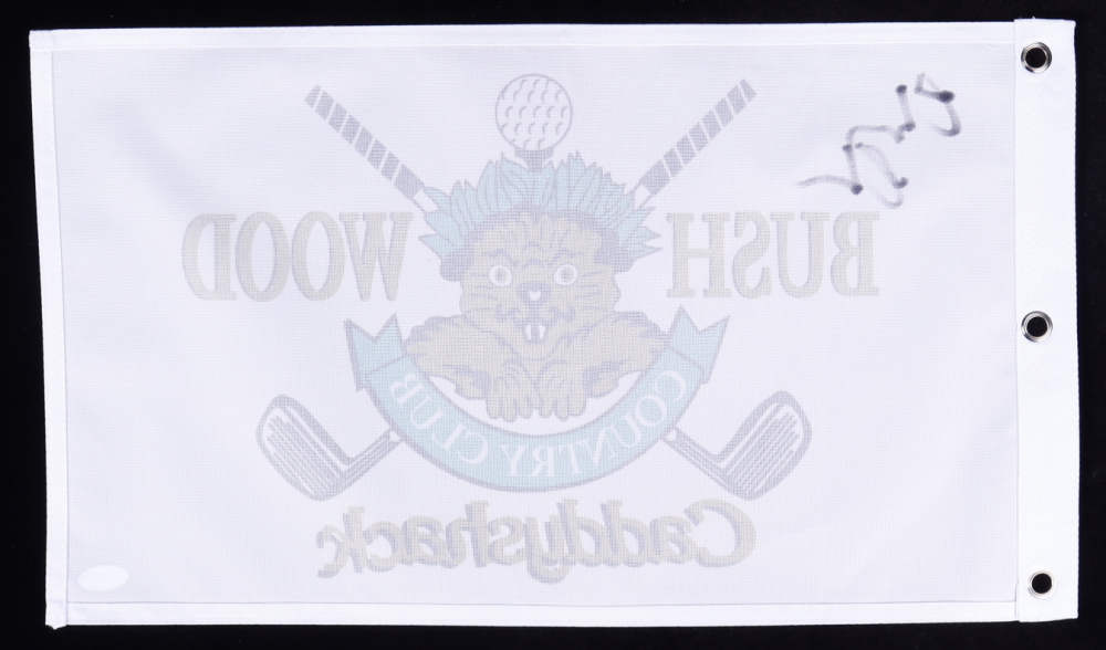Chevy Chase Signed "Caddyshack" Bushwood Country Club Pin Flag (JSA ...