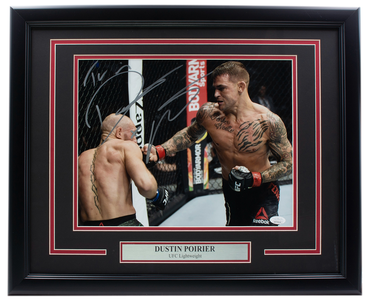Dustin Poirier Signed UFC Custom Framed Photo Display (JSA) | Pristine ...