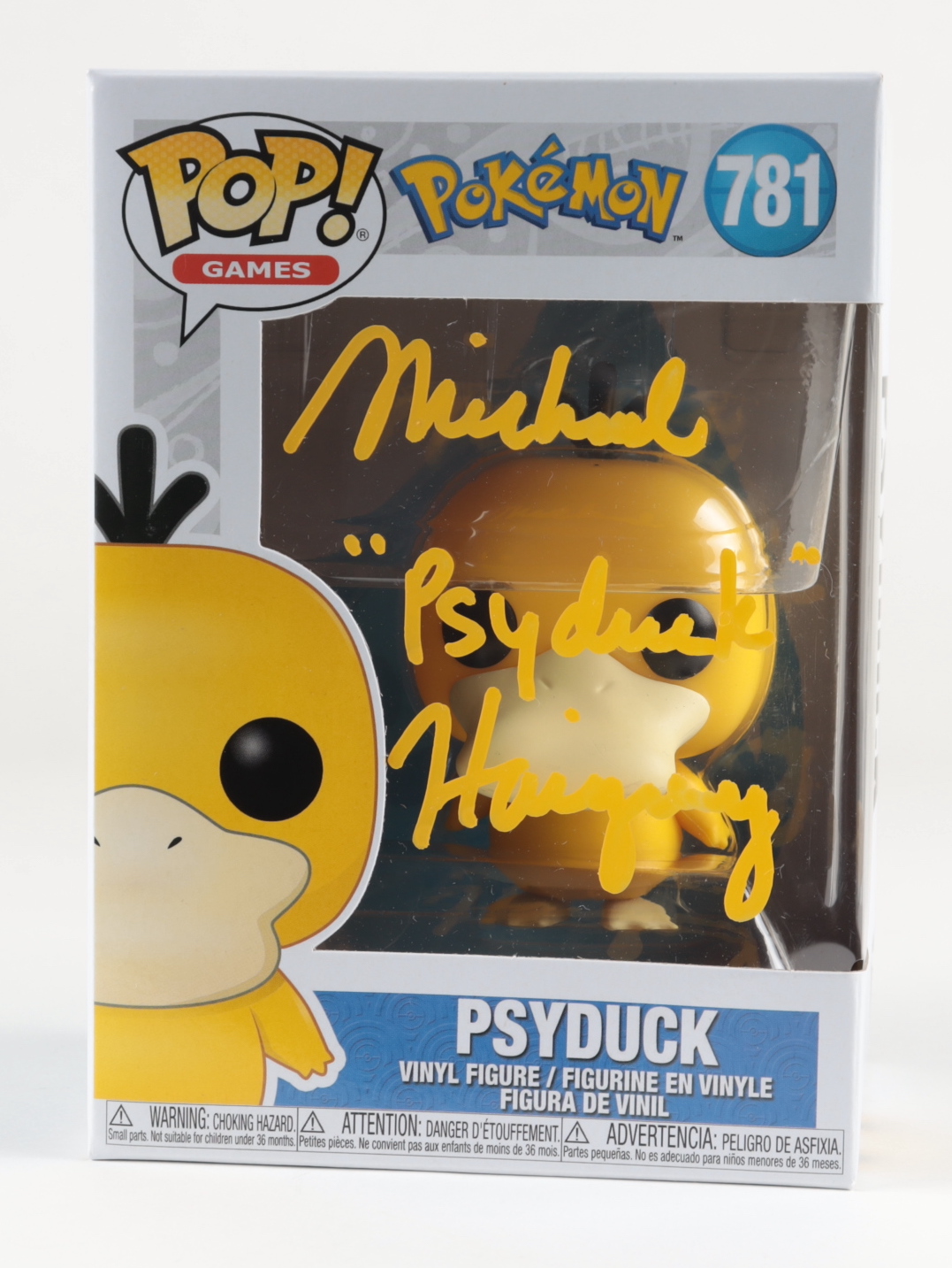 Michael Haigney Signed Pokemon #781 Psyduck Funko Pop! Vinyl Figure ...