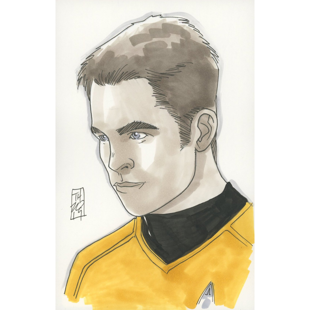 Tom Hodges - Captain James T. Kirk - Chris Pine - Star Trek - Signed ...